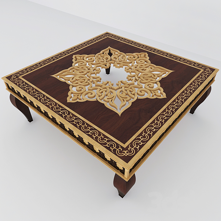 Arabic Desk - Table - 3D model