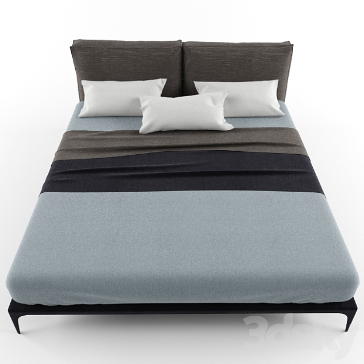 bed poliform - Bed - 3D model