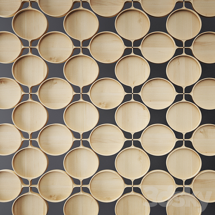 Decor for wall. 3D panel - 3D panel - 3D model