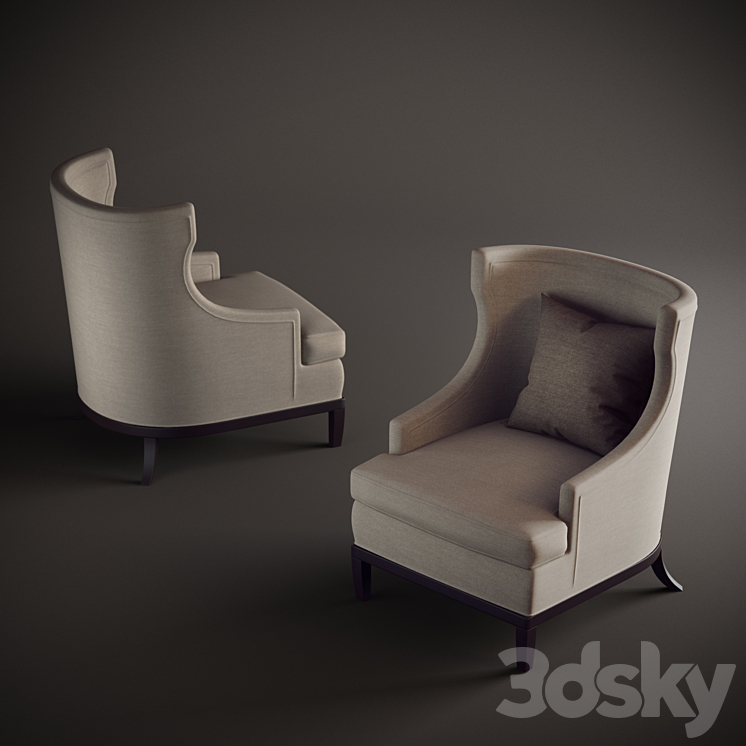 Andrew martin northumberland chair - Arm chair - 3D model