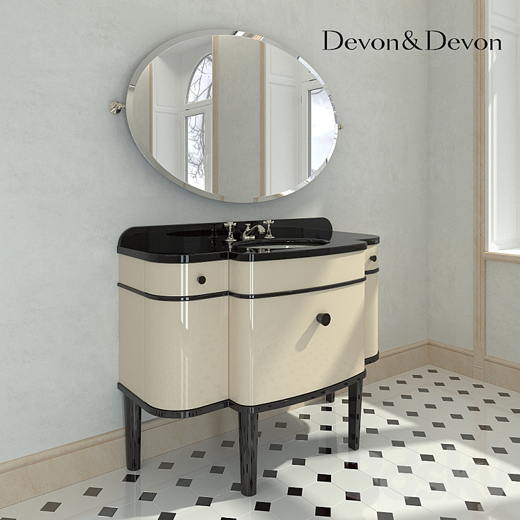 Furniture Devon & Devon MUSIC VANITY UNIT - Bathroom furniture - 3D model