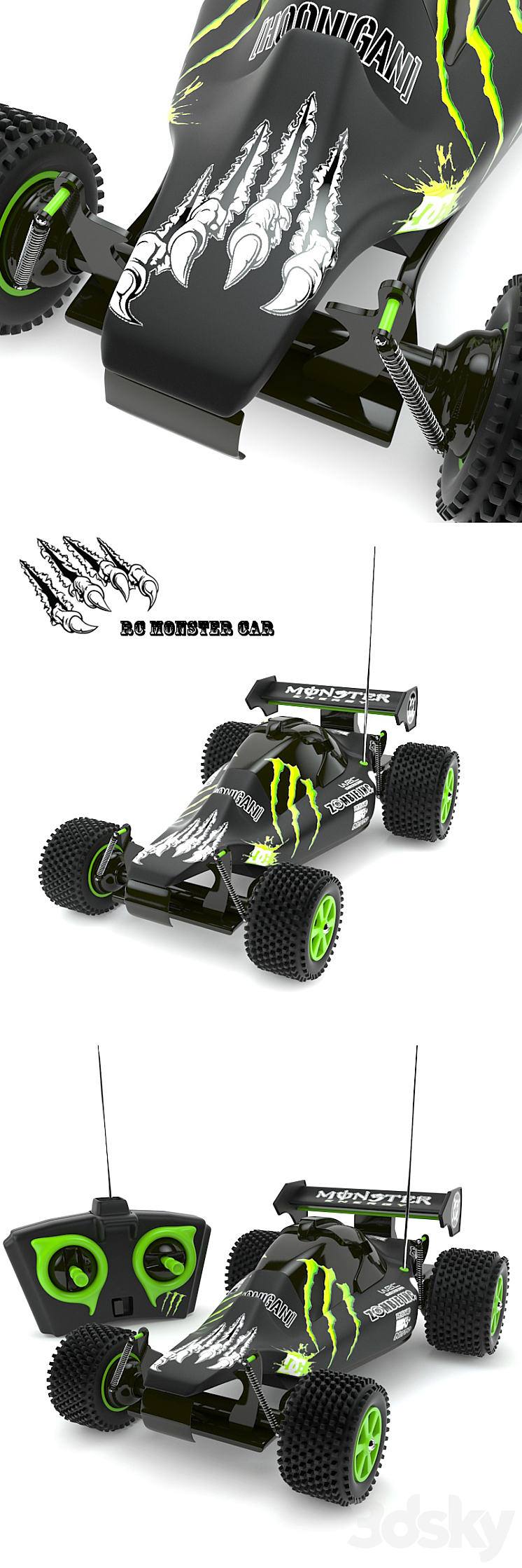 [3DSKY] Rc Monster Car 3D Model | NEW UPDATE 2023