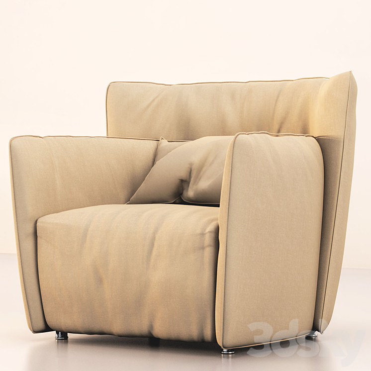 Gamma Tulip - Arm chair - 3D model
