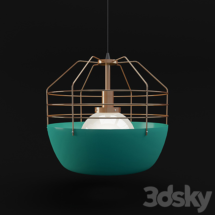 handle studio | handle plastic 01 | ceiling lamp - Pendant light - 3D model