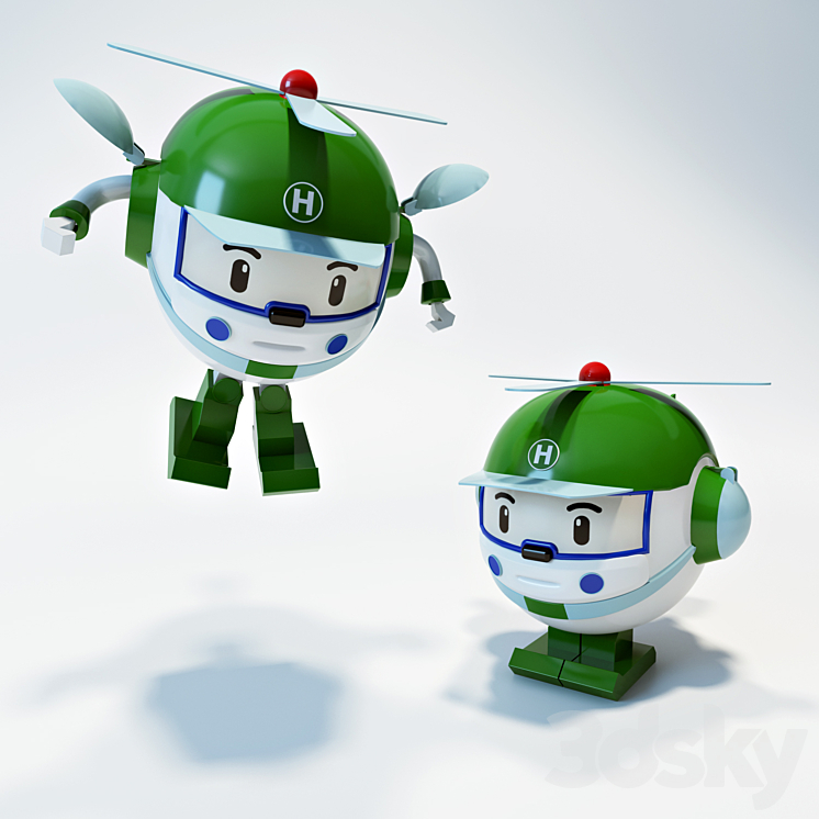 Robocar Poli - Helly - Toy - 3D model