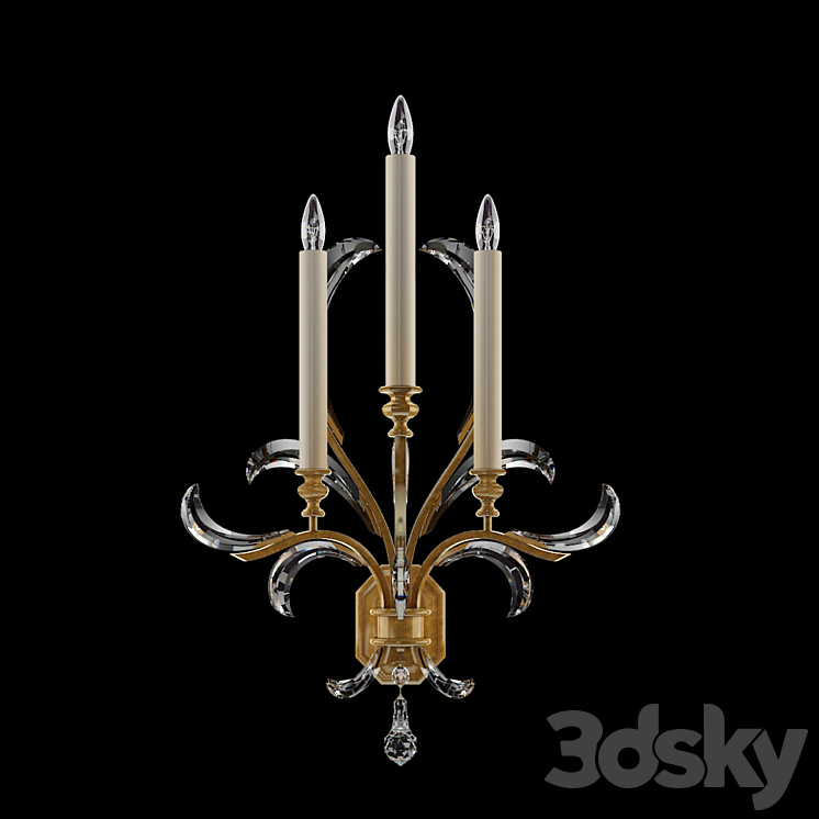 Fine Art Lamps 769650 (Gold) - Wall light - 3D model