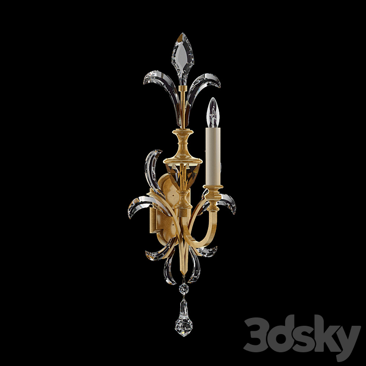 Fine Art Lamps 760450 (Gold) - Wall light - 3D model