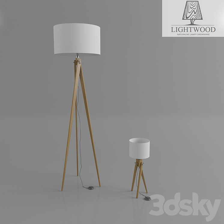 LIGHTWOOD - floor lamp - Floor lamp - 3D model