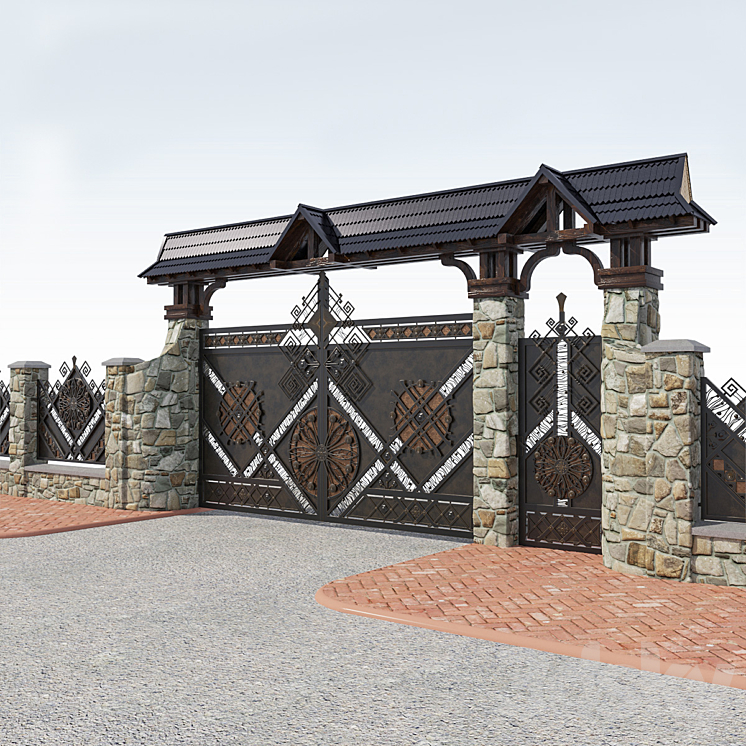 Gate 3D Model - 3DSKY Decor Helper