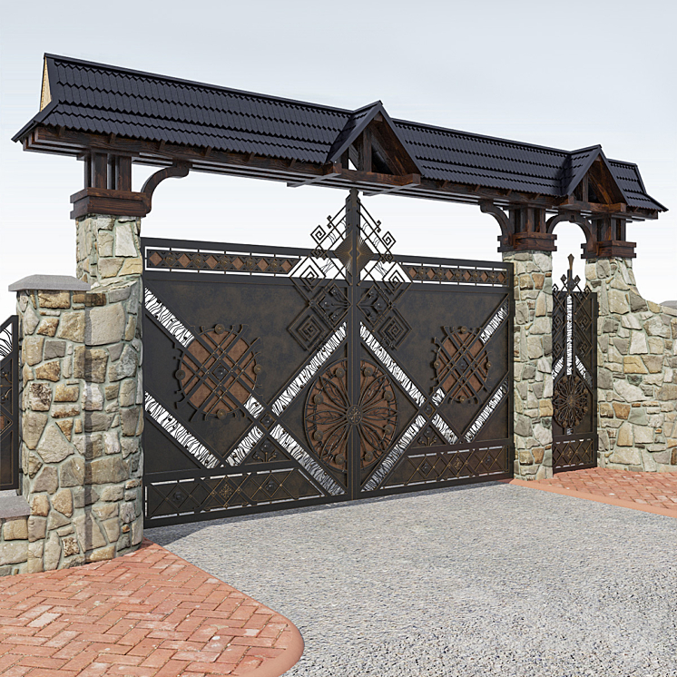 Gate 3D Model - 3DSKY Decor Helper