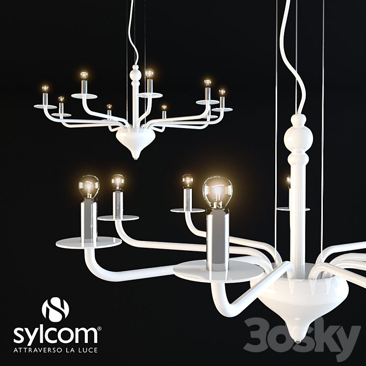 Sylcom 2011-9 - Pendant light - 3D model