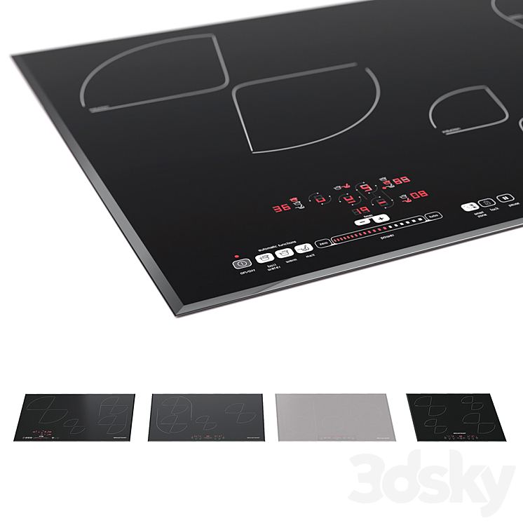 Induction cooktops - Kitchen appliance - 3D model