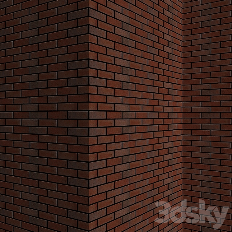 Red Brick Texture - Brick - 3D model