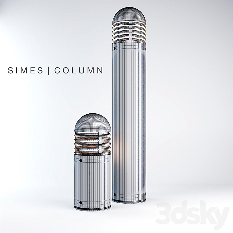 SIMES COLUMN - Street lighting - 3D model