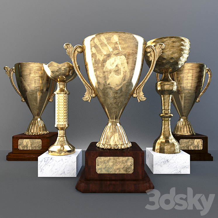 Cups - Sports - 3D model