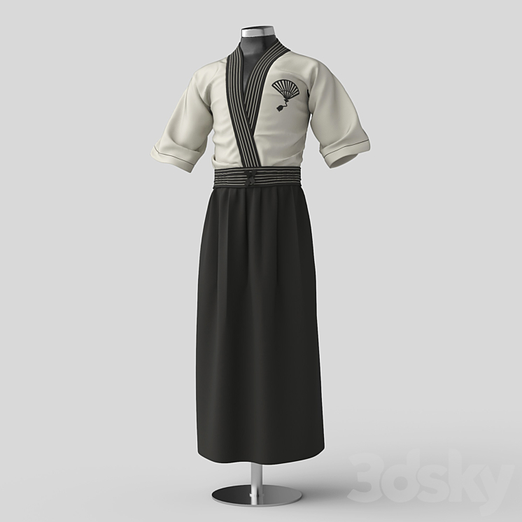 Kimono - Clothes - 3D model