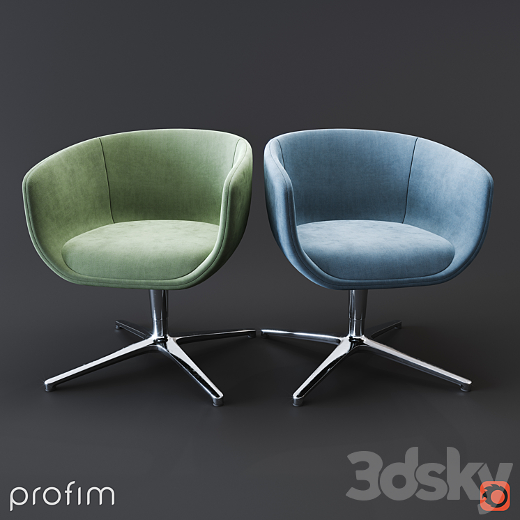 Profim Nu 10F - Arm chair - 3D model