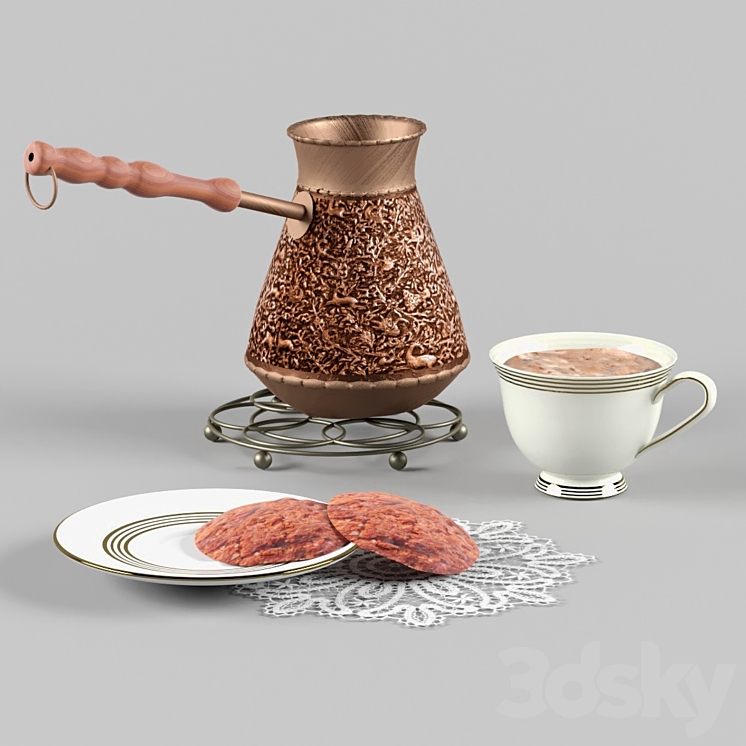 coffee break - Tableware - 3D model