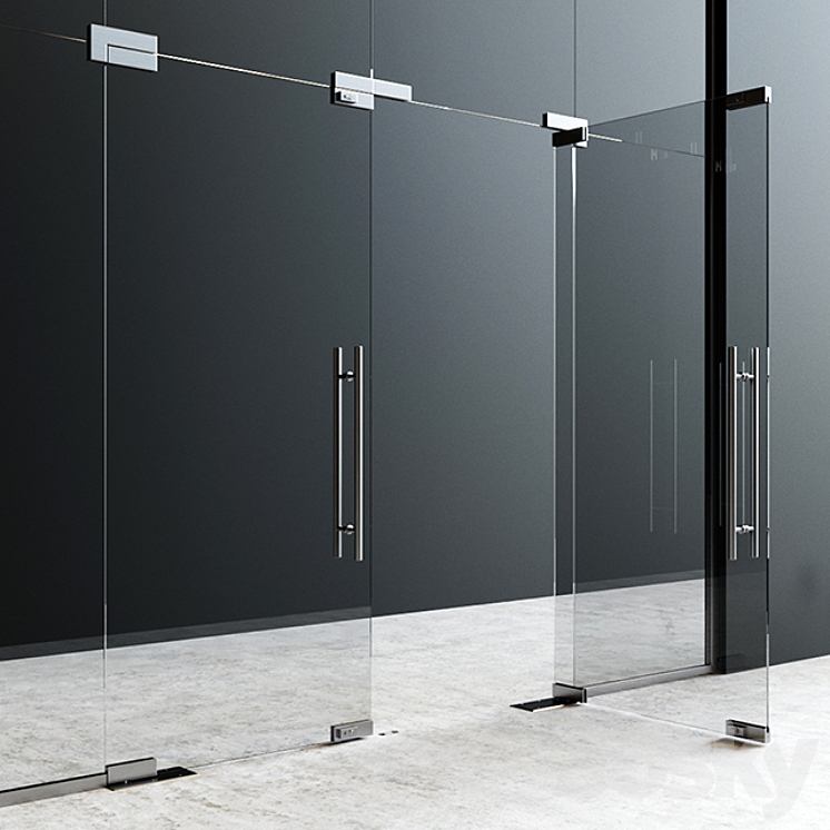 Fittings Dorma Glass - Doors - 3D model