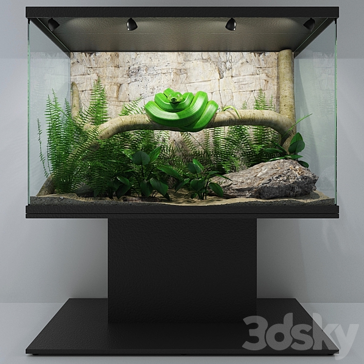 Green tree python - Creature - 3D model