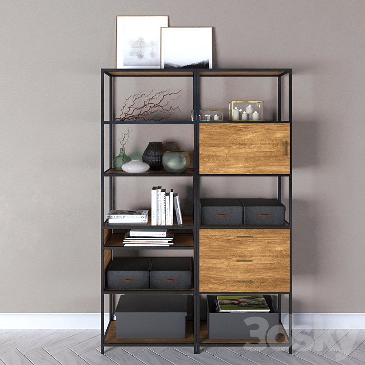 knox Bookcase - Rack - 3D model