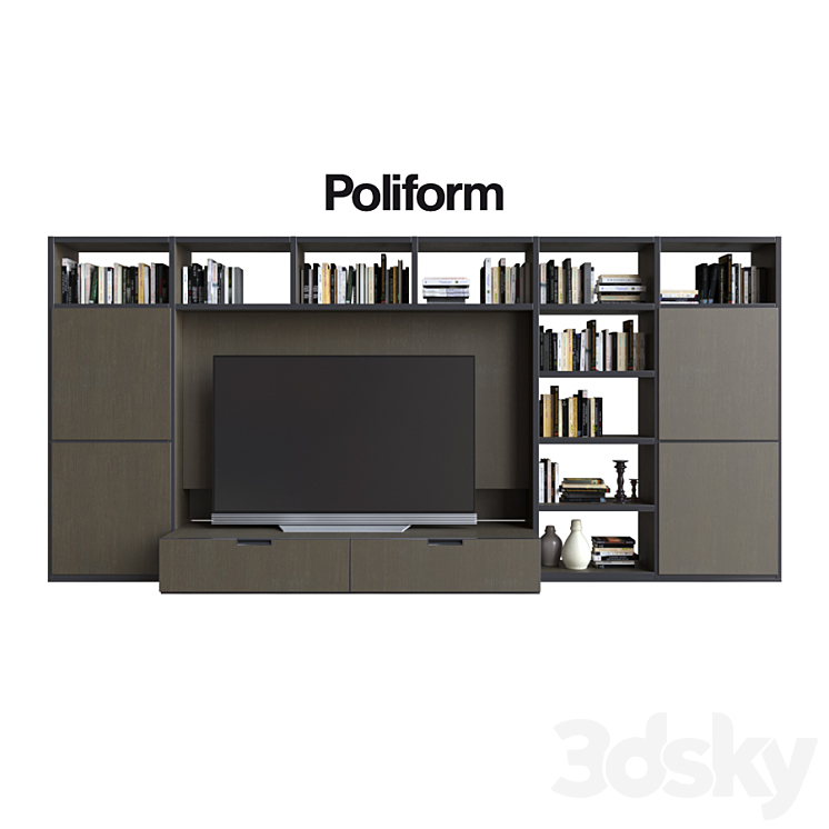3ds Max Poliform Varenna Sistemi Giorno Wall System 13 3ds Max