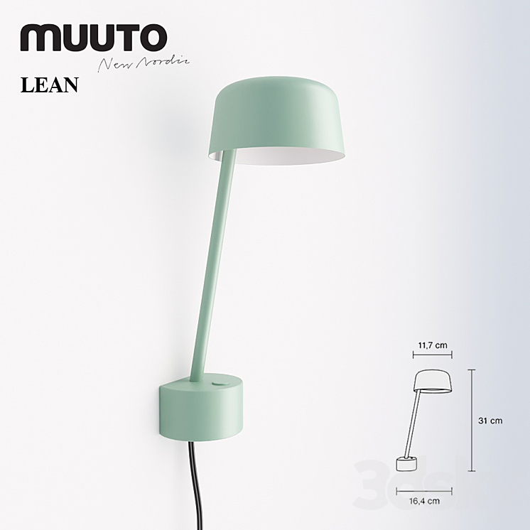 Fixtures Muuto LEAN - Wall light - 3D model