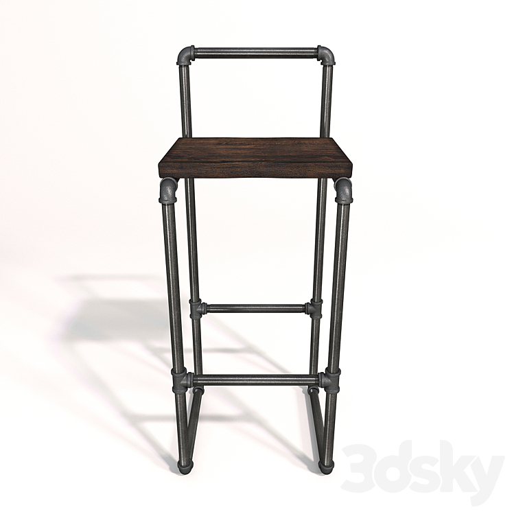 OM Bar Stool - Chair - 3D model