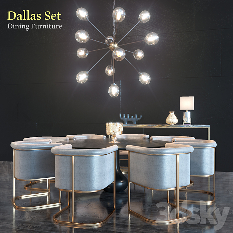 [3DSKY] Dallas Set 3D Model | NEW UPDATE 2023