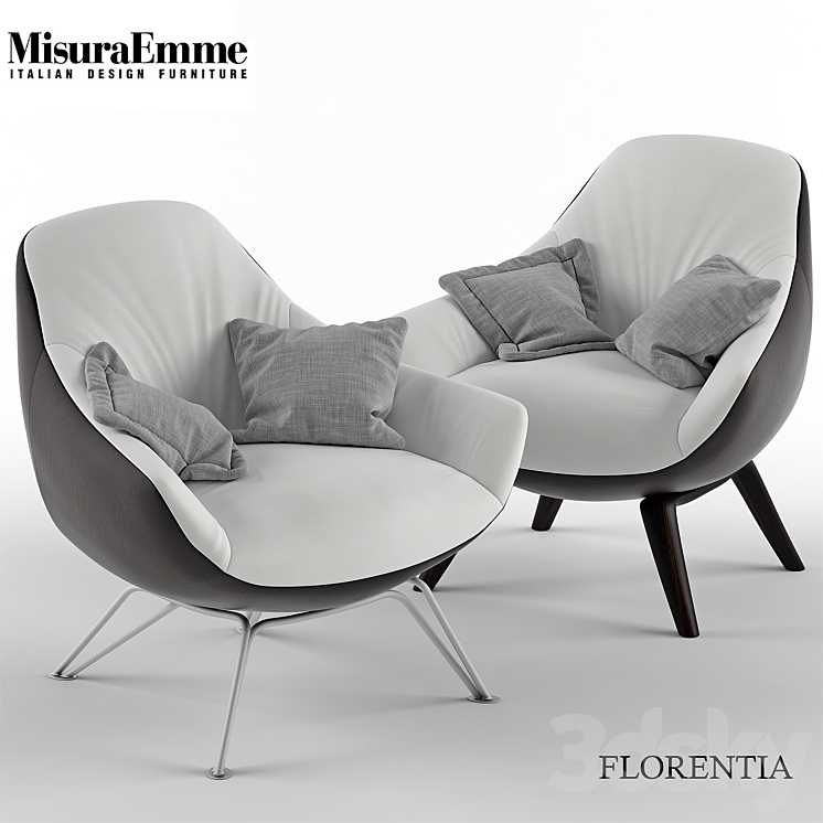 FLORENTIA MAURO LIPPARINI chair - Arm chair - 3D model