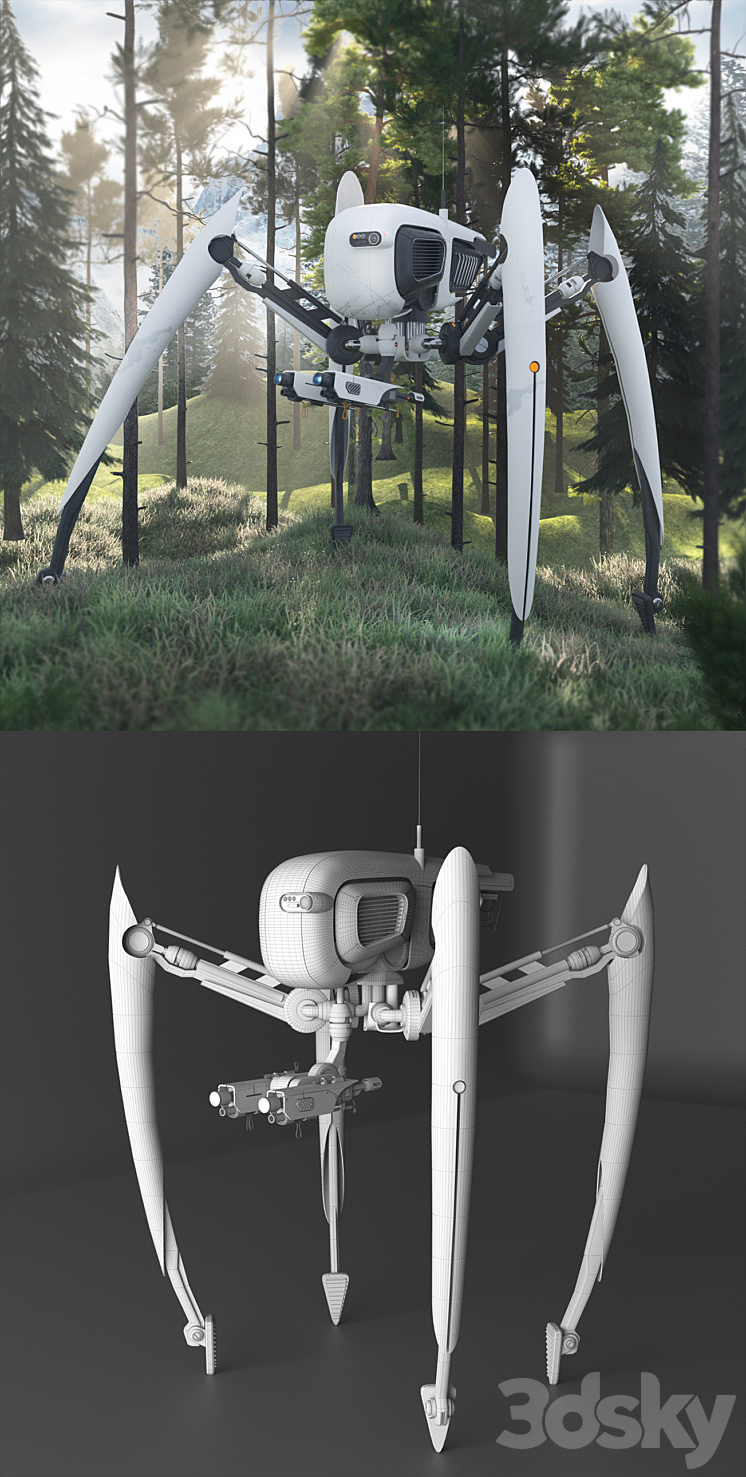 Explorebot 1 Miscellaneous 3d Model