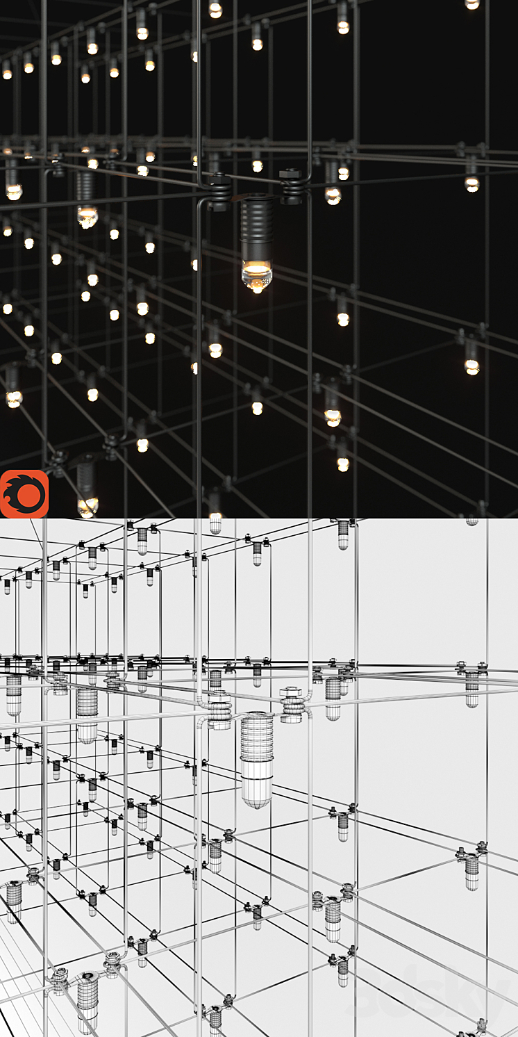 Centrsvet Labirint - Pendant light - 3D model