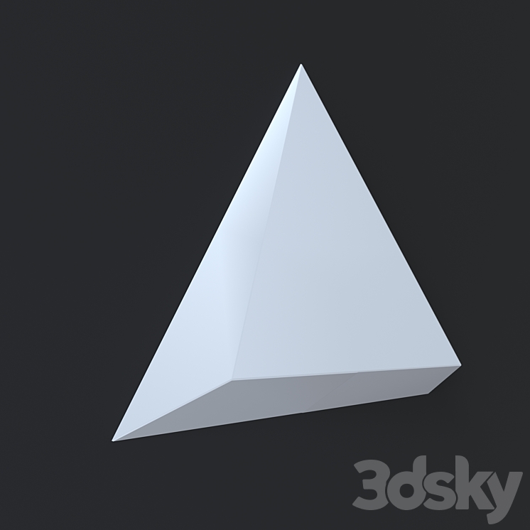 Triangle - 3D panel - 3D model