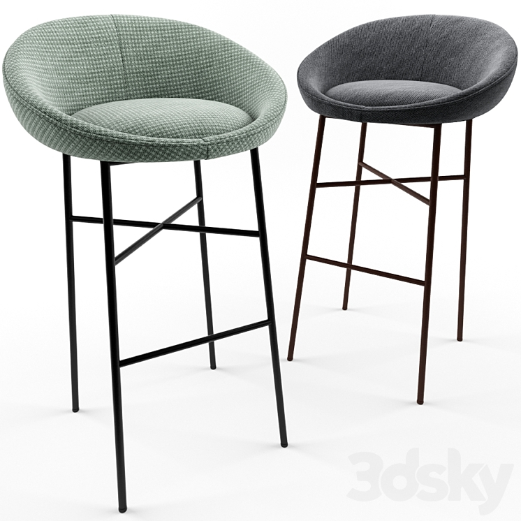 Bloom Bar Stool - Chair - 3D model