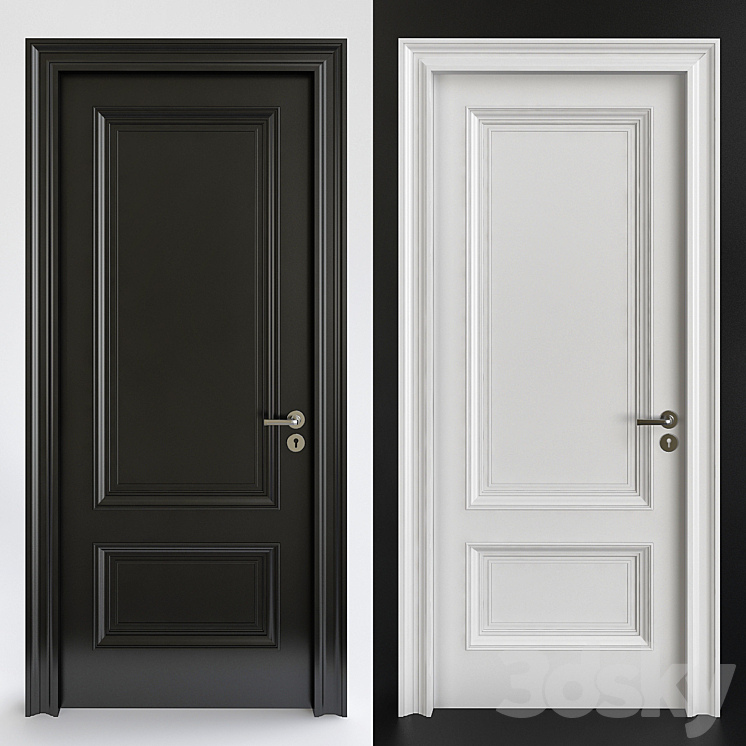 Interior doors 3D Model - 3DSKY Decor Helper