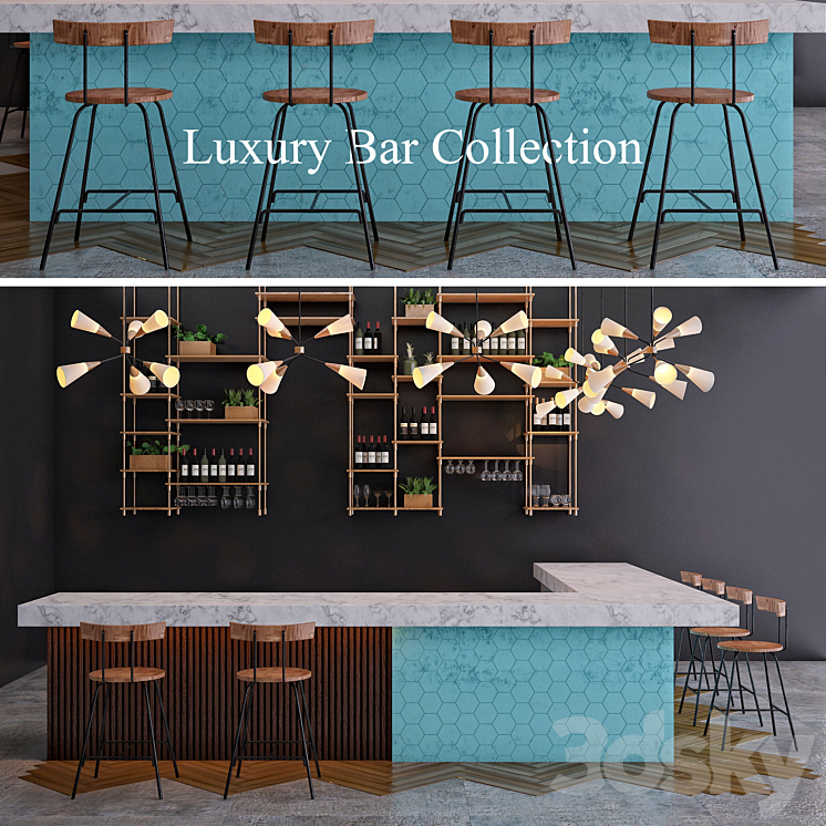 Luxury Bar Collection - Restaurant - 3D model