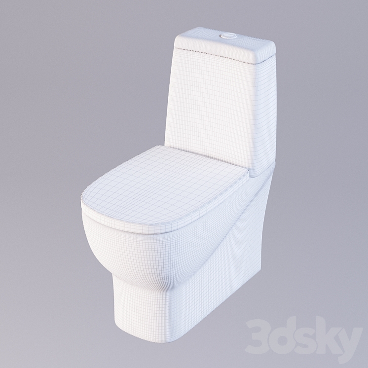 Sanita Lux Infinity - Toilet and Bidet - 3D model