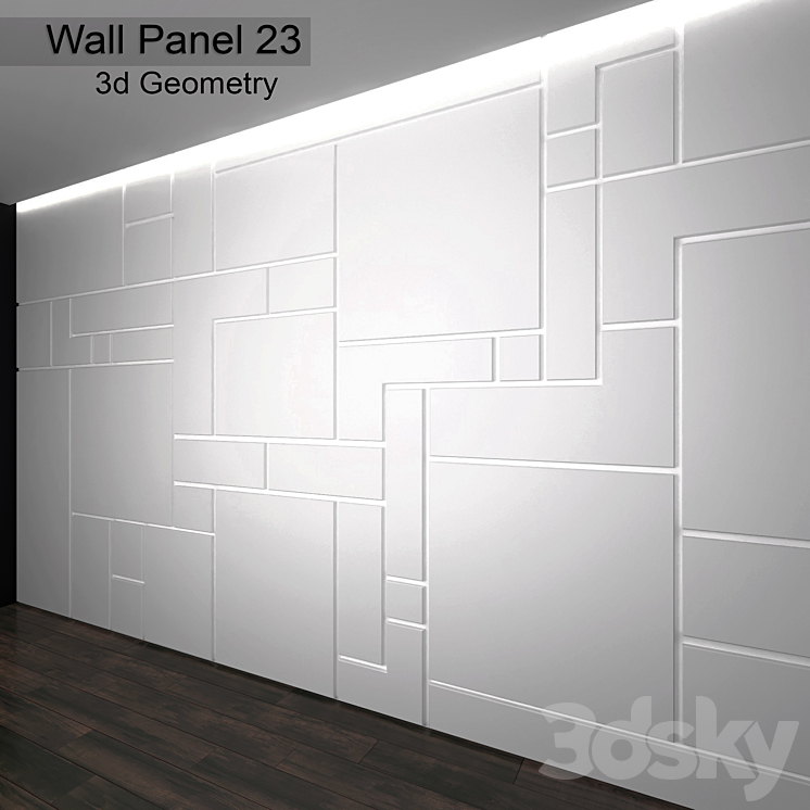 [3DSKY] Wall Panel 23 3D Model | NEW UPDATE 2023