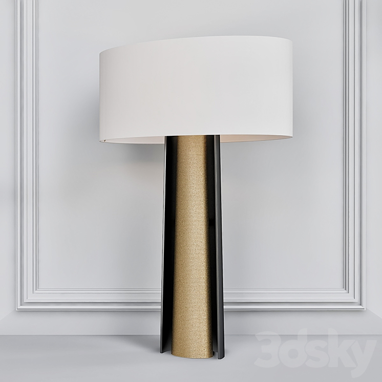[3DSKY] Baker Cloak Table Lamp 3D Model | NEW UPDATE 2023