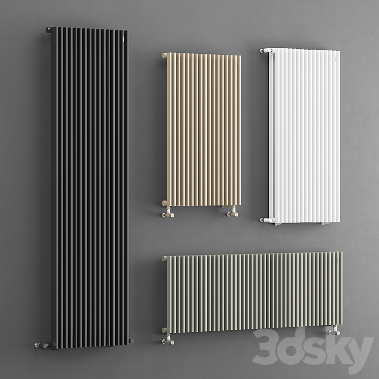 Tubes radiatori column - Radiator - 3D model