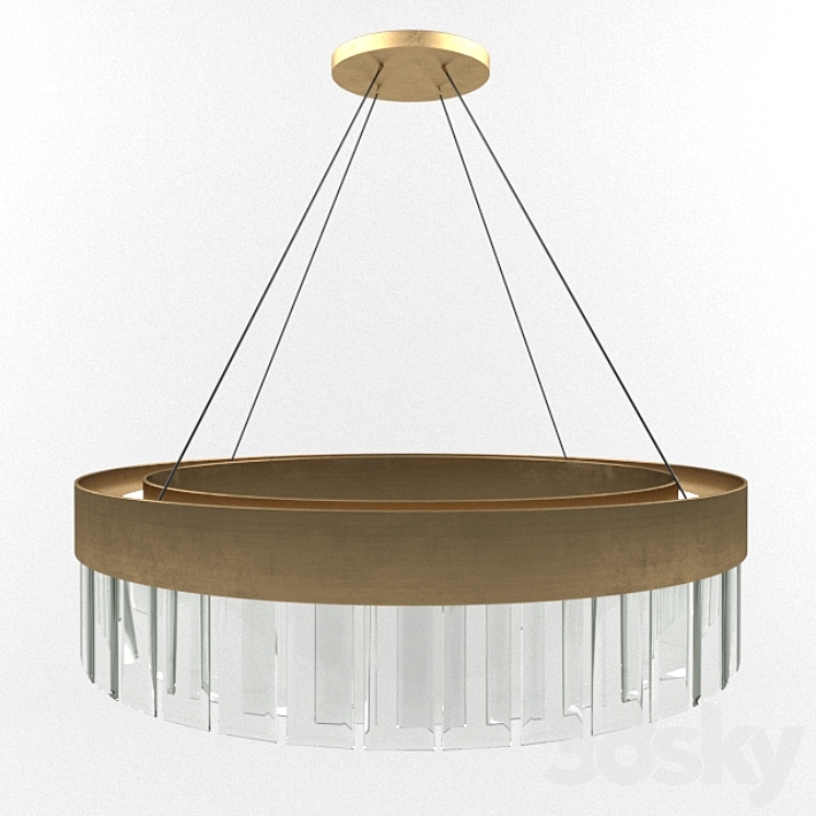 Gramercy-home Jina CH207-8-BRS - Pendant light - 3D model
