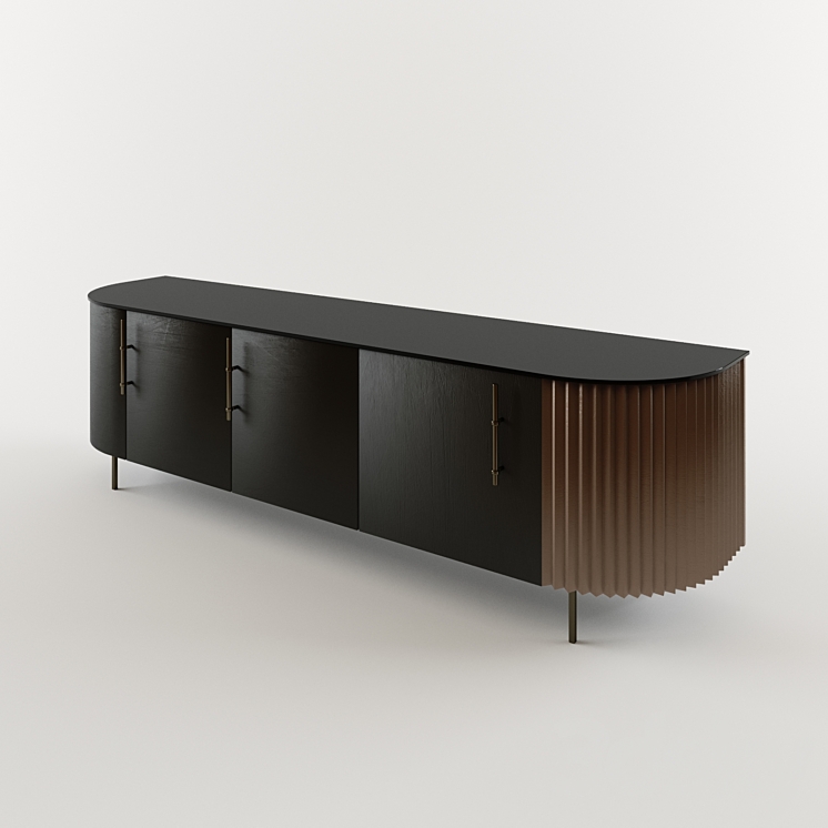 BAXTER PLISSÉ Sideboard - Sideboard & Chest of drawer - 3D model