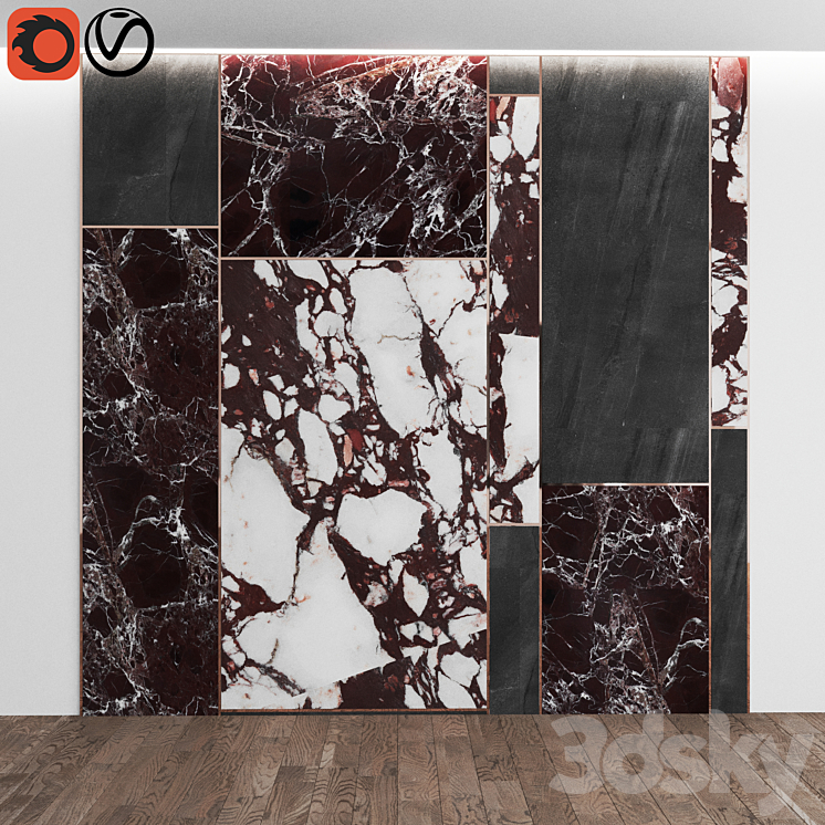 [3DSKY] Marble Panel 1 3D Model | NEW UPDATE 2023
