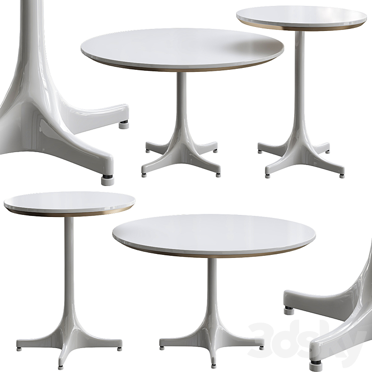 [3DSKY] Vitra Nelson Tables 3D Model | NEW UPDATE 2023