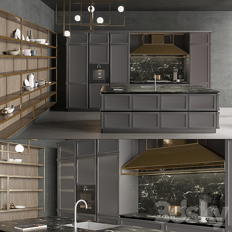 Snaidero Frame kitchen - Kitchen - 3D model