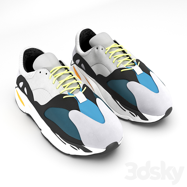 [3DSKY] Adidas Yeezy Wave 700 3D Model | NEW UPDATE 2023