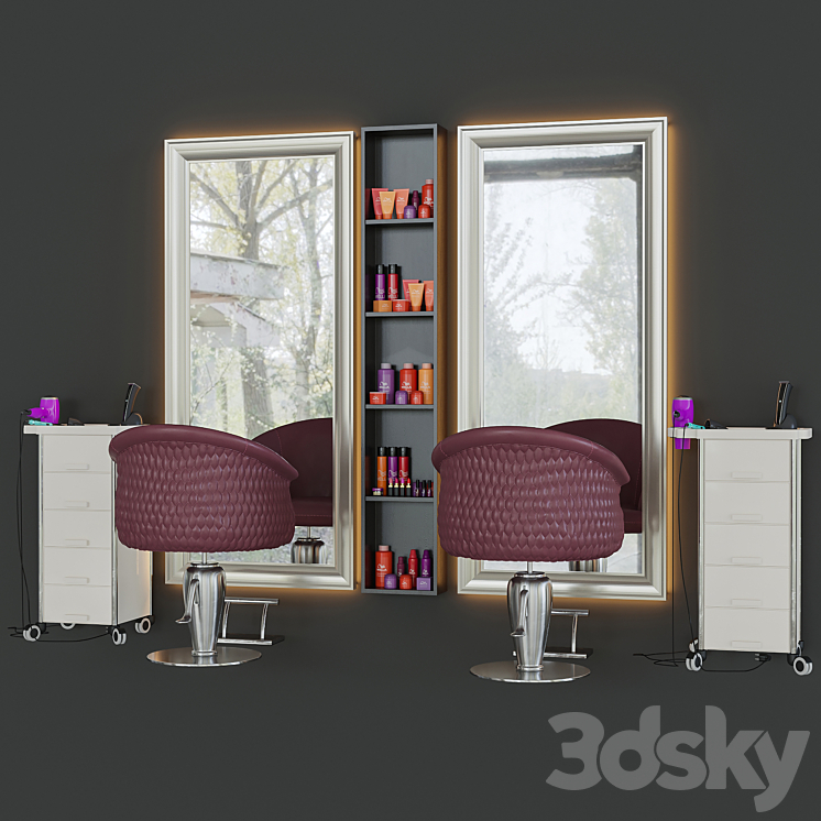 [3DSKY] Beauty Salon 3 3D Model | NEW UPDATE 2023