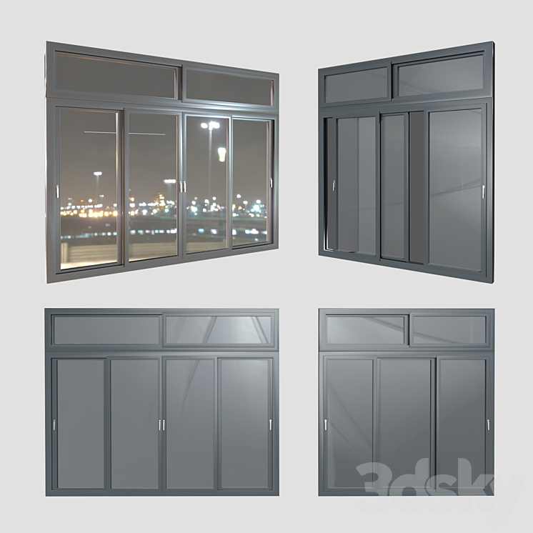 Sliding window - Windows - 3D model