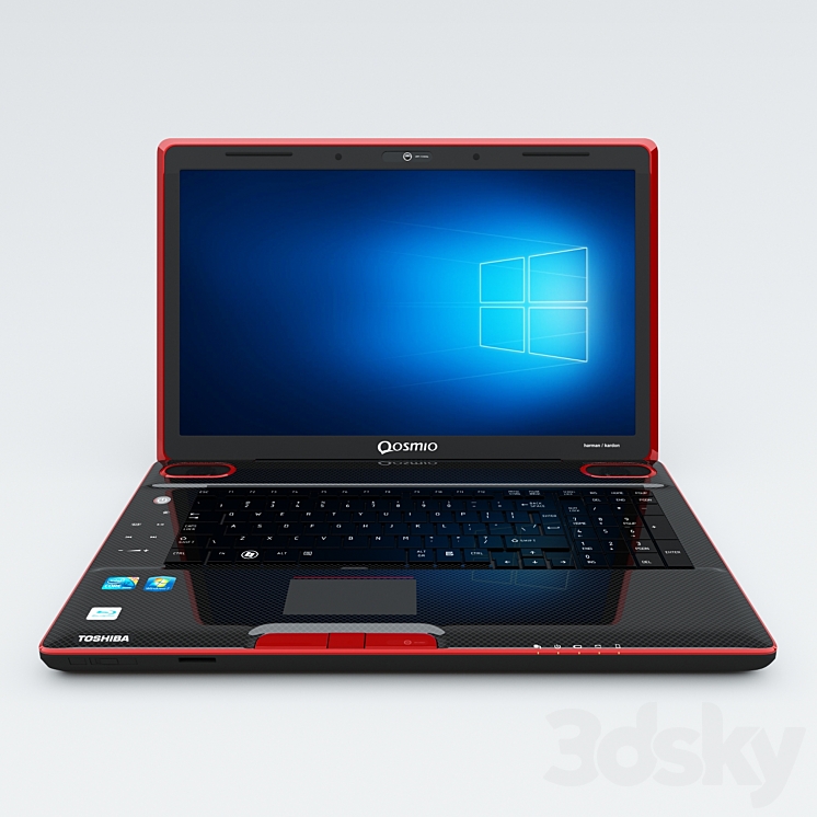 [3DSKY] Toshiba Qosmio X500 Laptop 3D Model | NEW UPDATE 2023