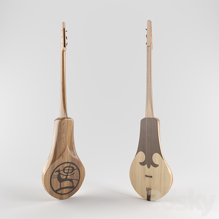 Kyrgyz Komuz - Musical instrument - 3D model
